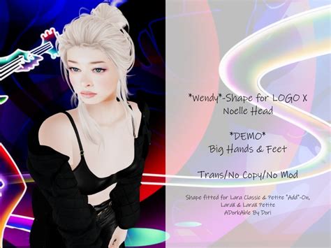 Second Life Marketplace Wendy Shape Logo X Noelle Head Demo