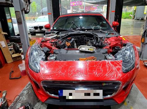 재규어f타입 엔진소음 떨림음 Sc Coupler Torsion Isolator 이그니션코일 스파크플러그 다산동수입차정비 남양주시수입차정비 가운동수입차정비 구리시수입차정비