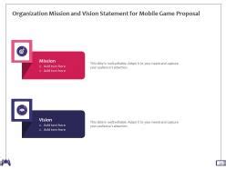 Mobile Game Proposal Powerpoint Presentation Slides Presentation Graphics Presentation