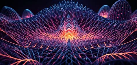 This Image Features A Complex Network Of Interconnected Nodes And Lines