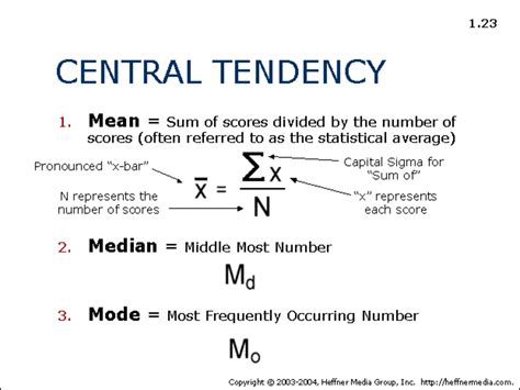 Central Tendency