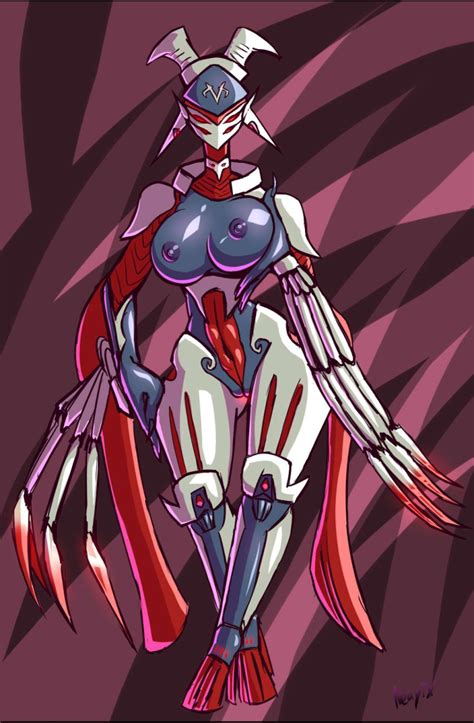 Rule 34 Big Breasts Garuda Warframe Hand On Hip Looking At Viewer Robot Girl Vagina Warframe