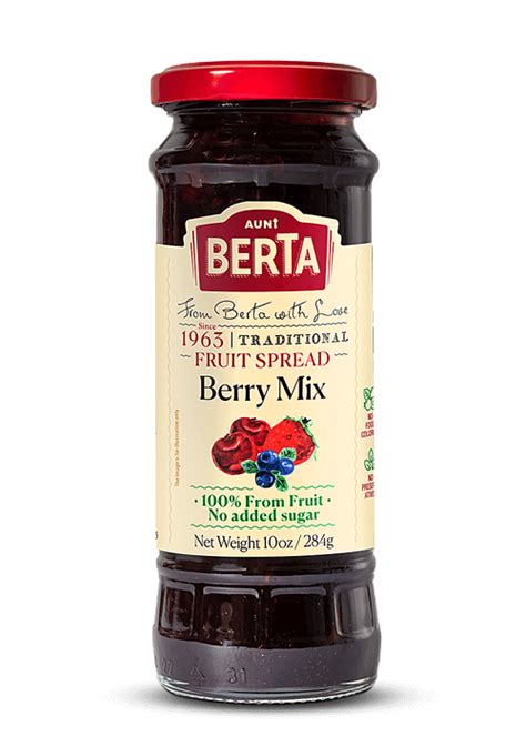 Berry Mix Fruit Spread No Added Sugar 100 Fruit