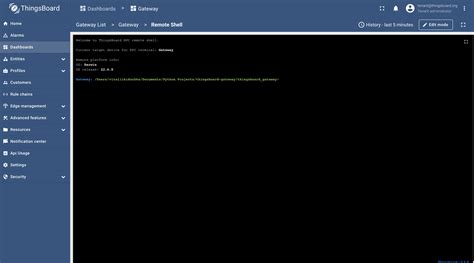 Iot Gateway Remote Configuration Thingsboard Iot Gateway