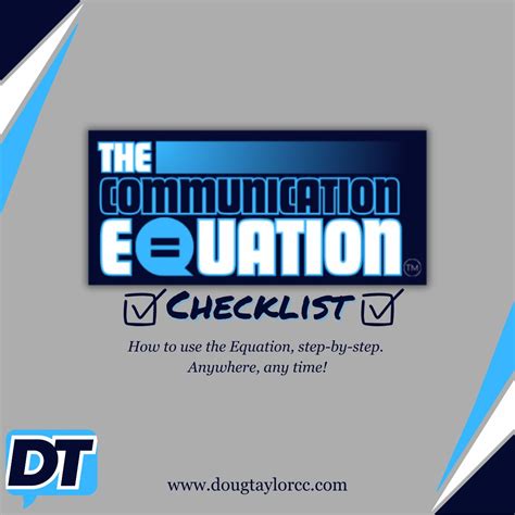 What Is The Communication Equation And Why Should I Care Doug Taylor