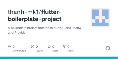 Github Thanh Mk Flutter Boilerplate Project A Boilerplate Project Created In Flutter Using