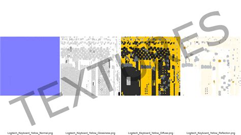 Pop Key Keyboard Logitech Yellow 3d Model 29 3ds Blend C4d Fbx