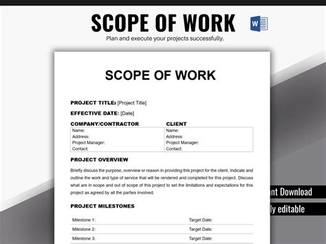 Getting Your Scope Of Work Right — The Complete Guide [ Templates And Examples] Open