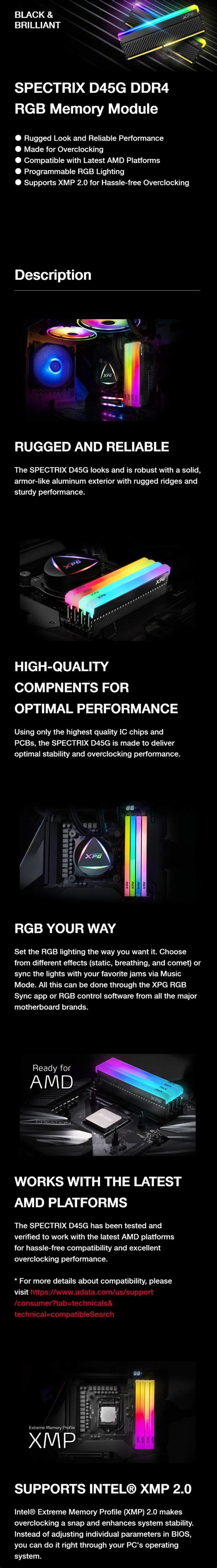 ADATA XPG Gammix RGB GB X GB MHz CL DDR AX U G I DCBKD G Allneeds Computers