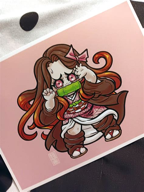 Chibi Nezuko Print Etsy
