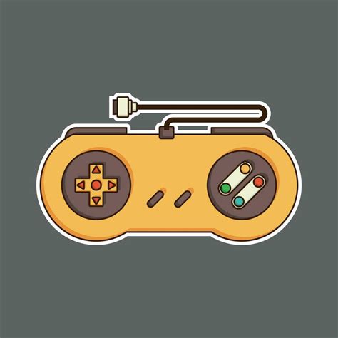 Yellow Game Controller Logo Design Stickers Posters Printing And