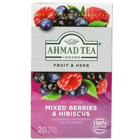 Ahmad Tea Mixed Berries And Hibiscus 20 Foil Tea Bag Qualita Food Store