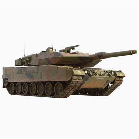 Tank Leopard Full Rig Free D Model Obj Mb Free D