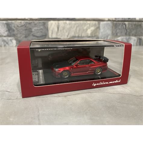 164 Ignition Model Nismo R34 Gt R Z Tune Red Metallic Shopee Malaysia