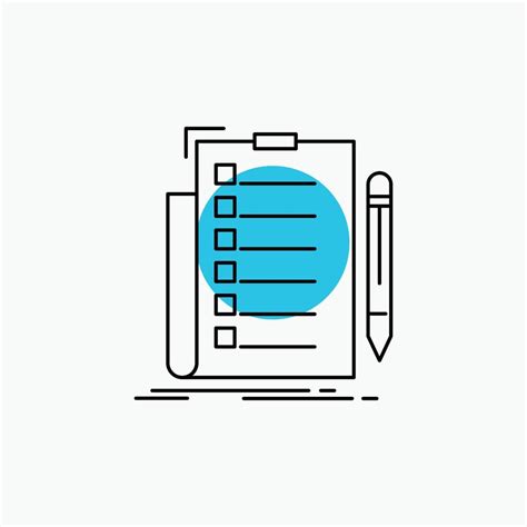 Expertise Checklist Check List Document Line Icon 13006605 Vector Art At Vecteezy