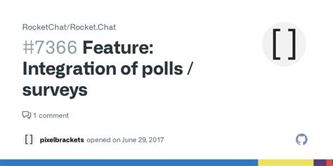 Feature Integration Of Polls Surveys Issue Rocketchat
