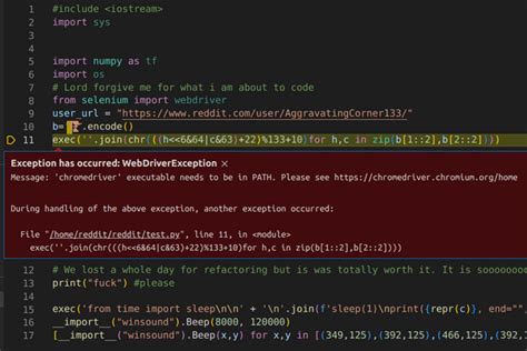 day 21 debug time you can edit as many lines as you want or add new