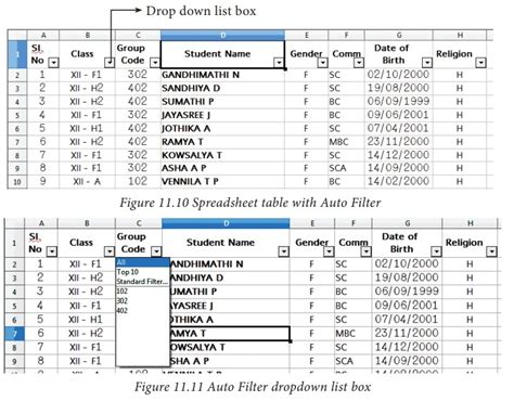 Filtering Openoffice Calc