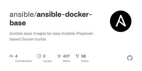 Github Ansible Ansible Docker Base Ansible Base Images For Easy Ansible Playbook Based Docker