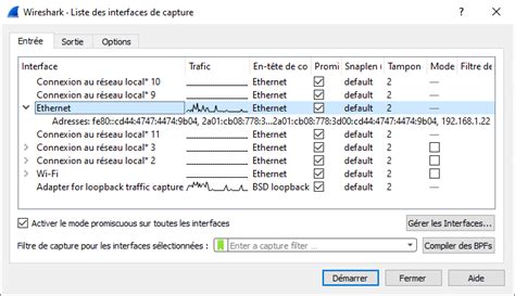 Réaliser une capture Wireshark pas à pas