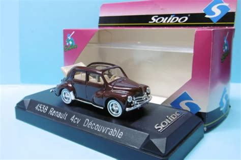 SOLIDO SIXTIES RENAULT 4CV Découvrable marron réf 4538 BO 1 43 EUR