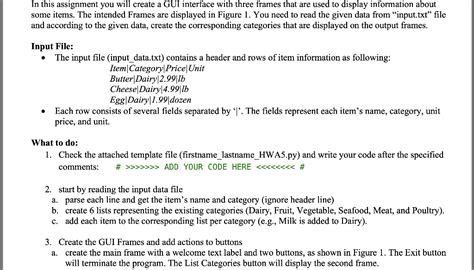 Solved In This Assignment You Will Create A GUI Interface Chegg
