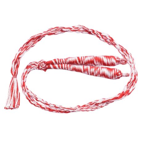 White With Red Twisted Cotton Thread Neck Rope Connect4sale