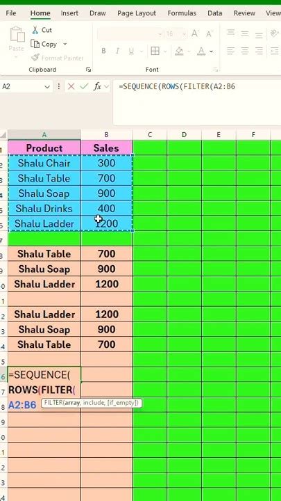 Dynamic Array Functions In Excel Filter Sort And Sequence Explained Exceltips