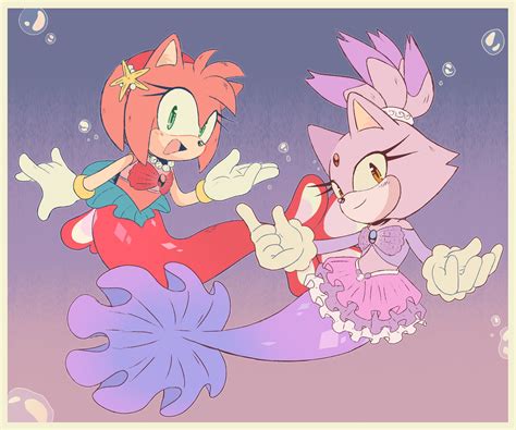 7582 Safe Artistmeatsquid Amy Rose Blaze The Cat Duo Duo