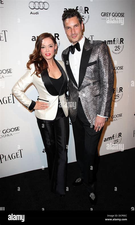 Rose Mcgowan And Cameron Silver The 2011 Amfar Inspiration Gala Held At