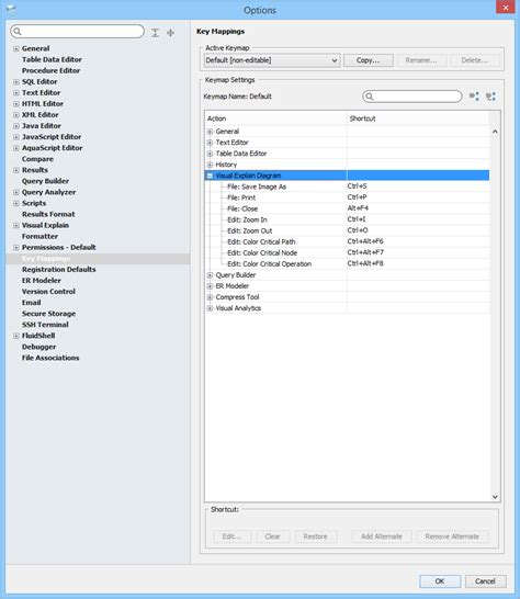 Application Options Key Mapping Options And Key Assist Tool Documentation