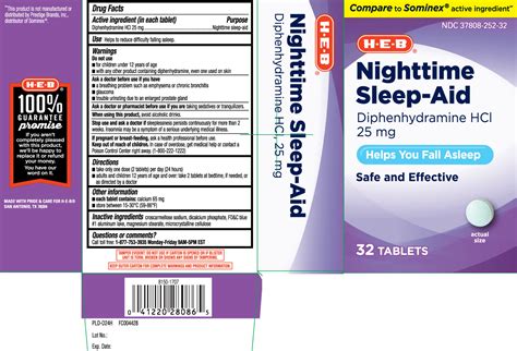 NDC 37808 252 Sleep Aid Nighttime Tablet Oral