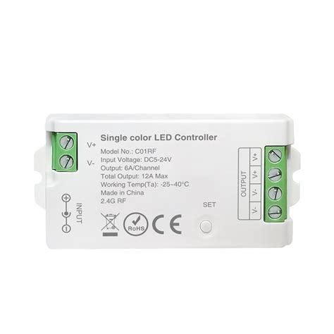 C01RF C02RF 2 4GHz RF Single Color Dual White LED Controller DERUN LED