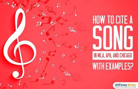 How To Cite A Song In Mla Apa And Chicago With Examples Artofit