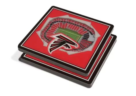 You The Fan Atlanta Falcons Stadium View Coaster Set Dicks Sporting
