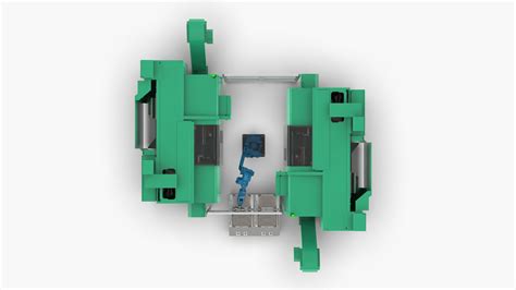 Automatic Double Station Lathe Loading And Unloading Machine Free 3d