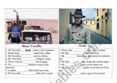 Past Simple Esl Worksheet By Marica7