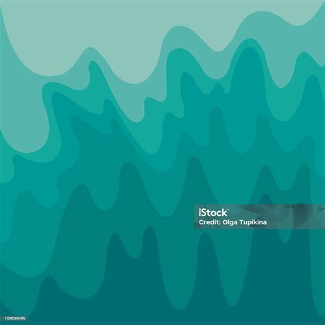 추상 파도 질감 그늘 그라데이션 아쿠아 마린 색상 배경 벡터 물결 모양 그림입니다 기하학적 유체 그래픽 물결 모양의 모양 패턴입니다 0명에 대한 스톡 벡터 아트 및 기타