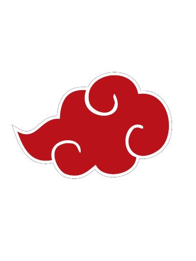 Akatsuki Cloud Sticker Red