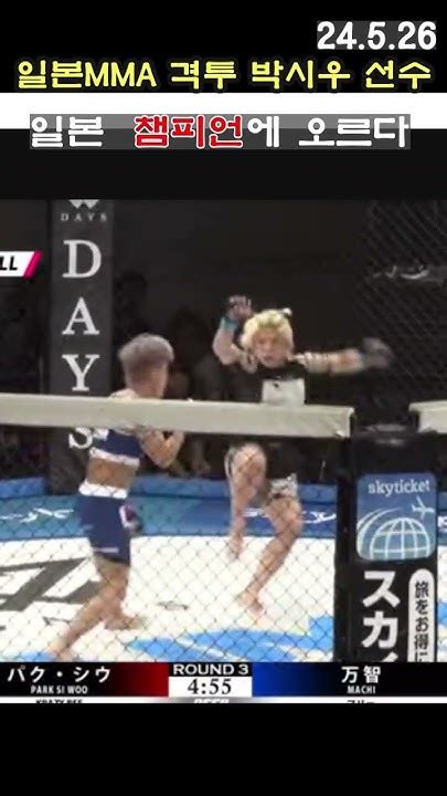 일본 Mma 격투 선수 박시우 Mma 일본 챔피언에 오르다24526 Mma 격투기 박시우 Boxing 일본mma 제이나인 Youtube
