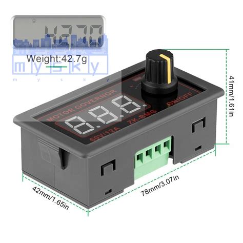 Motor PWM DC V A Controlador De Velocidade W Chave Reguladora Ajustável Shopee Brasil
