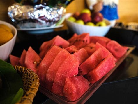 Premium Photo Fresh Fruits At The Hotel Buffet