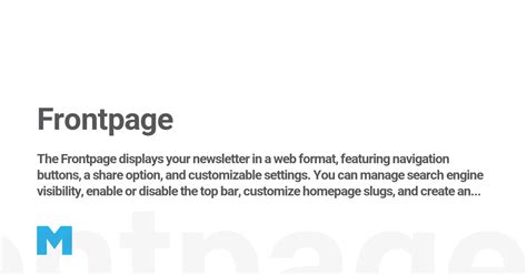 Frontpage Mailster Knowledge Base