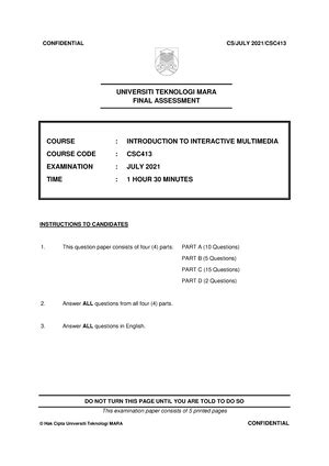 CSC425 MINI Project School Of Civil Engineering College Of