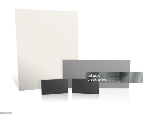 3 개의 판촉 용지 빈 템플릿 흰색 회색 및 검정색으로 프레젠테이션 레이아웃 및 디자인 래스터 그림입니다 0명에 대한 스톡 벡터 아트 및 기타 이미지 Istock