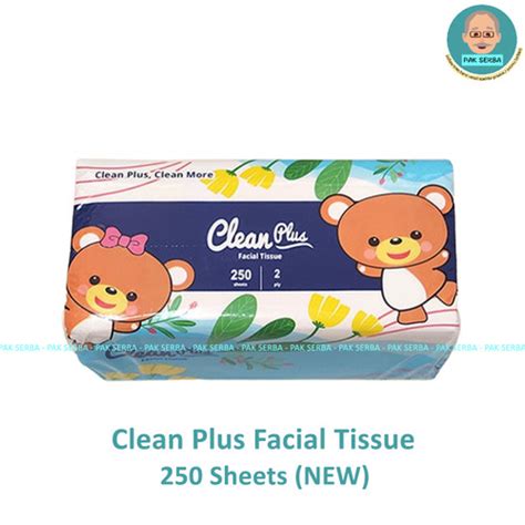 Jual Clean Plus Facial Tissue 250 Sheets NEW Tisu Wajah Kab