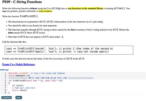 Solved Write The Following Function Without Using The C Chegg