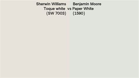 Sherwin Williams Toque White Sw 7003 Vs Benjamin Moore Paper White