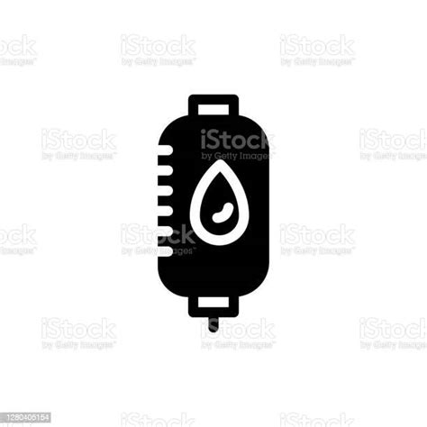 Iv 袋圖示在線條設計風格輸血符號向量圖形及更多一個物體圖片 一個物體 企業 信息圖形 Istock