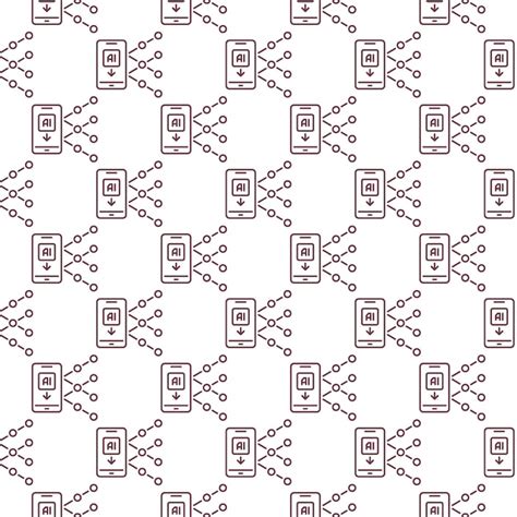 Premium Vector Ai Artificial Intelligence In Smartphone Vector Mobile Technology Seamless